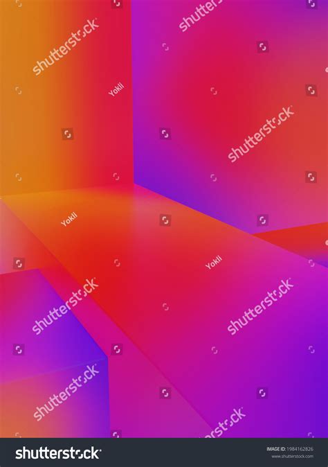 3d Rendering Iridescent Color Gradient Red Stock Illustration 1984162826 Shutterstock