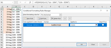 Excel Formula Condition Based Counting Of Date From A List Of Dates