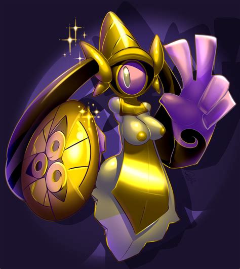 Rule 34 2014 Aegislash Anthro Black Eyes Breasts Breasts Out Elpatrixf Female Inverted Nipples