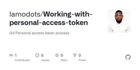 github lamodots working with personal access token git personal