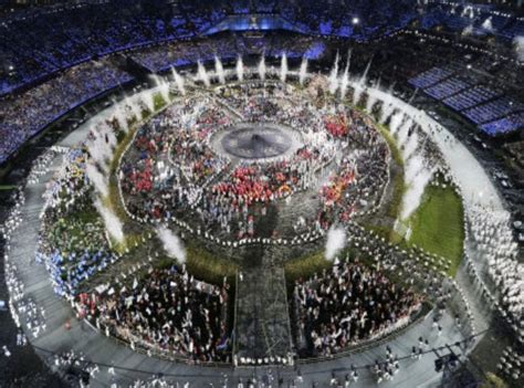 London 2012 Opening Ceremony A Birds Eye View London 2012 Olympics