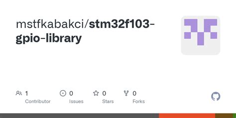 Github Mstfkabakcistm32f103 Gpio Library