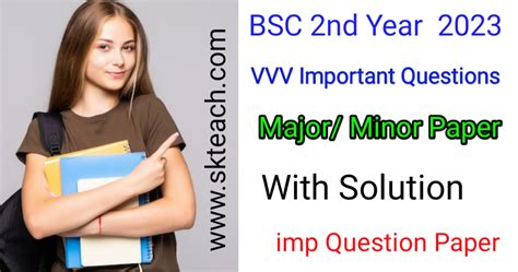 Bsc 2nd Year Maths Important Question 2025 In Hindi