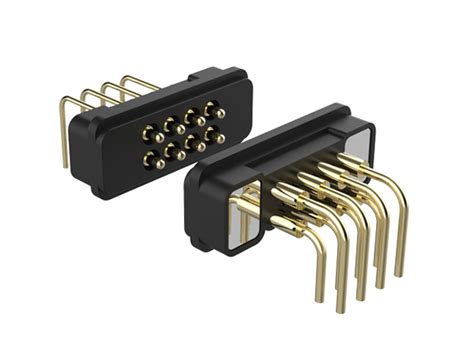 Brass Right Angle Pogo Pin Connector With Spring Load