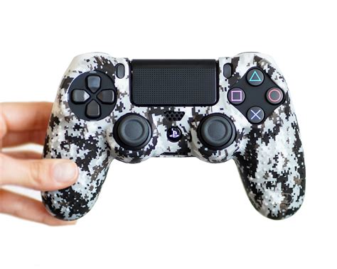 White Snow Digital Camo Proflex®ps4 Silicone Controller Skin Cover
