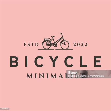 자전거 미니멀리스트 라인 아트 로고 벡터 상징 일러스트 레이 션 디자인 강철에 대한 스톡 벡터 아트 및 기타 이미지 강철 개성 개념 골동품 Istock
