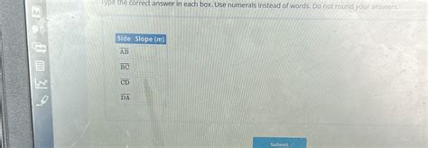 Solved Type The Correct Answer In Each Box Use Numerals Instead Of Words Do Not Round Your