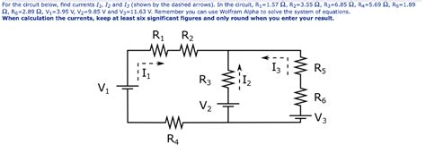 Solved For The Circuit Below Find Currents I I And I Chegg Com