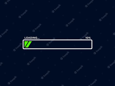 Premium Vector Loading Progress Bar Icon Vector Template