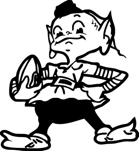 Cleveland Browns Brownie The Elf Old Die Cut Vinyl Sticker Decal Ebay