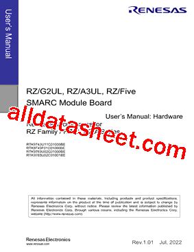 RZ FIVE Datasheet PDF Renesas Technology Corp