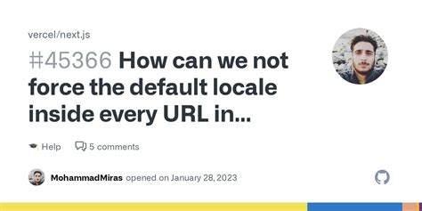 How Can We Not Force The Default Locale Inside Every Url In Next13 · Vercel Nextjs