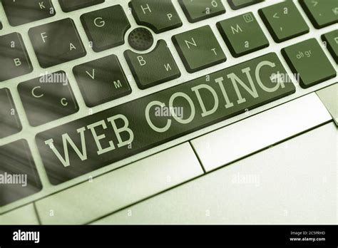 Writing Note Showing Web Coding Business Concept For A System Of Symbols And Rules Used To