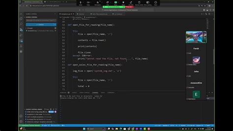 111224 Cosc 1336 Python Exception Logging Library Youtube