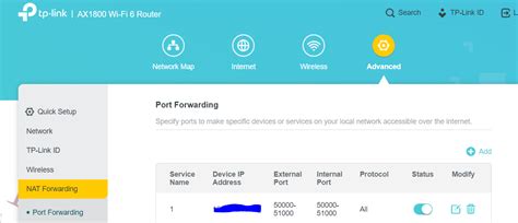 Issue With Port Forwarding Range 50000 50100 On Tp Link Ax1800 Home Network Community