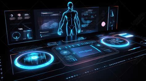 개인화된 3d 데이터 시각화 최첨단 미래형 가젯 인터페이스 시각적 배경 디지털 기술 배경 미래형 배경 이미지 Hd 시각적 디지털 기술 미래형 배경 사진 무료