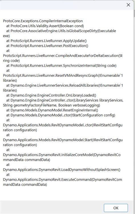 My Dynamo Doesnt Run When Launching In Revit 2025 Dynamo