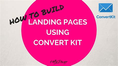 How To Build Landing Pages Using Convert Kit Plus Adding Them To Your WordPress Website YouTube
