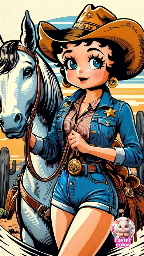 Western Betty Boop Cowgirl Cartoon Characters Cowgirl Betty Boop