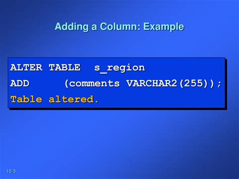 Ppt Altering Tables Powerpoint Presentation Free Download Id1812507