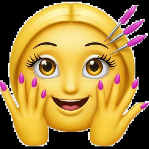 Sassy Emoji With Lashes And Nails Emoji Ai Emoji Generator