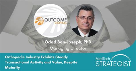 Oded Ben Joseph On Linkedin Medtech Orthopedics Investmentbanking