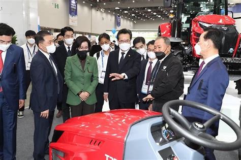 정황근 국제농기계자재 박람회농기계 스마트화에 1000억 투자