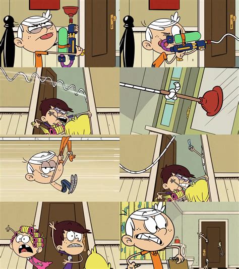 Loud House Lincoln Making His Way To Bathroom By Dlee1293847 On