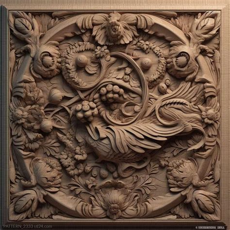 Patterns And Decorations Stl Infrantenna Fissilis 1 Pattern 2333 3d Stl Model For Cnc