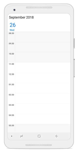 Customize Dayview At Syncfusion ® Sfschedule For Xamarinandroid