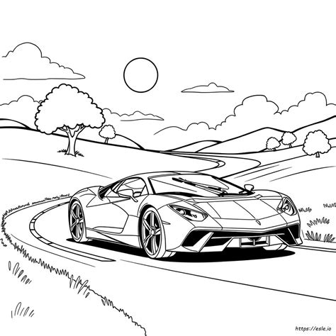 Supercar Sports Car Coloring Pages