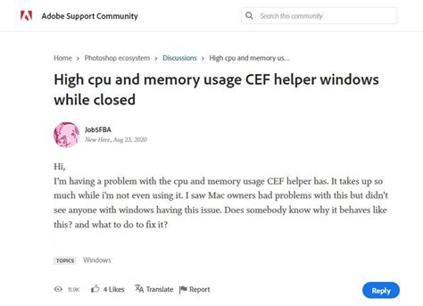 Windows 上 Adob E Cef Helper 高 Cpu 使用率的解决方案 莱卡云