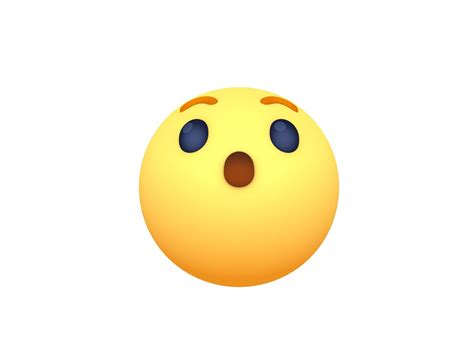 Animated Facebook Wow Reaction Button 3d Model 8 Max Obj Stl Fbx