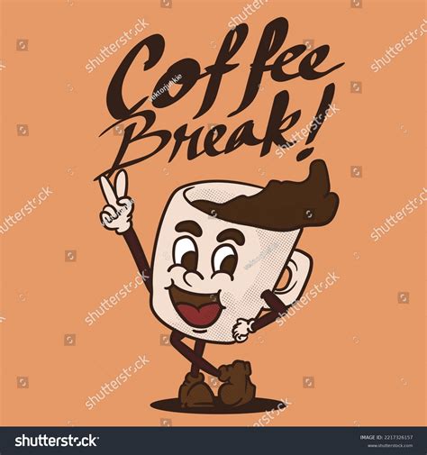 Coffee Break Clip Art Funky Coffee Stock Vector Royalty Free Shutterstock