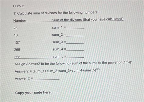Solved Problem 2 Write A Python Script To Return Sum Of All