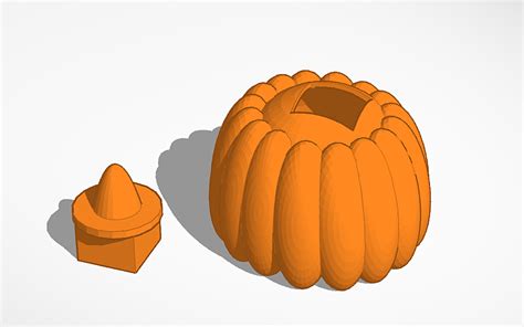3d Design Pumpkin Candy Tinkercad