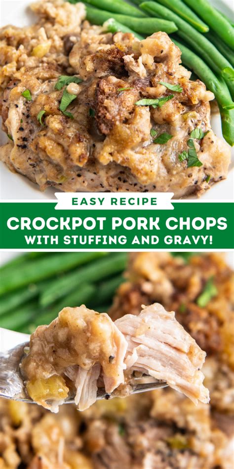 Slow Cooker Pork Chops With Stuffing Easy Dinner Ideas