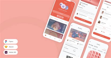 Nft Marketplace Mobile App Ui Kit Graphic Templates Envato Elements