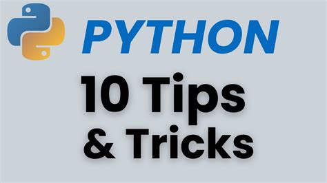 Python Tips And Tricks 10 Ultimate Python Tips 🔥 Youtube