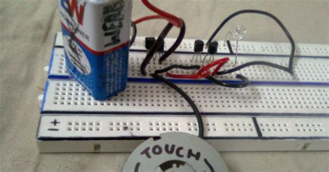 Darlington Pair Touch Sensor