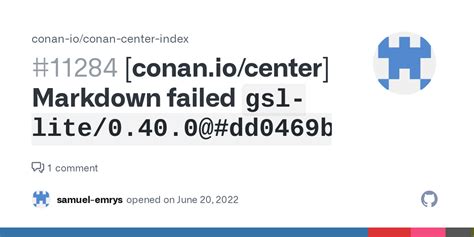 Conan Io Center Markdown Failed Gsl Lite Dd B Cf Cb B Ccbc Issue