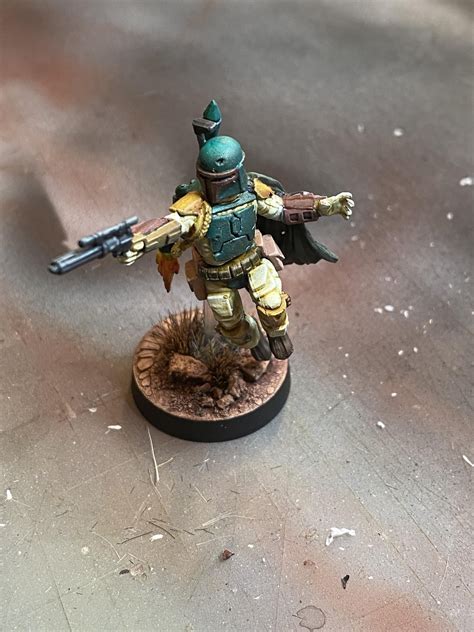 Had A Blast Painting Boba Next Time Ill Dry Fit My Flying Stands Lol