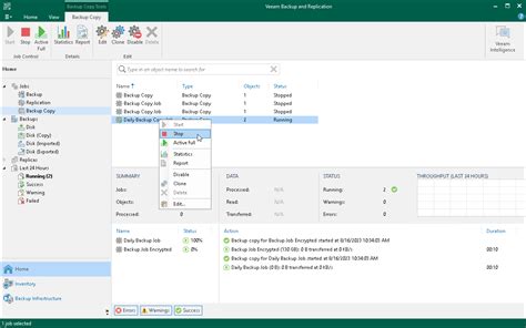 Starting And Stopping Backup Copy Jobs User Guide For Vmware Vsphere