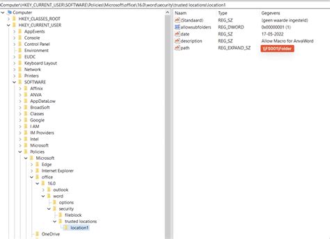 Office Word Macros Not Applying Via Config Profiles R Intune