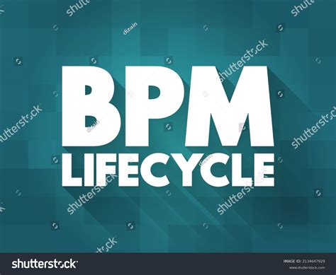 Bpm Lifecycle Standardizes Process Implementing Managing Stock Vector Royalty Free