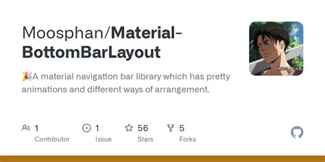 Github Moosphan Material Bottombarlayout A Material Navigation Bar Library Which Has Pretty