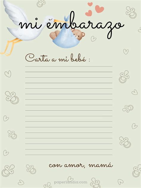 Mi Embarazo Carta A Mi Bebe Con Fondo Verde V1 02 Pdf