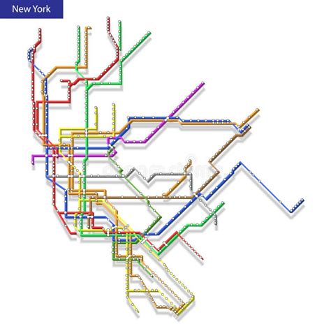New York City Subway Map Stock Illustrations 29 New York City Subway Map Stock Illustrations