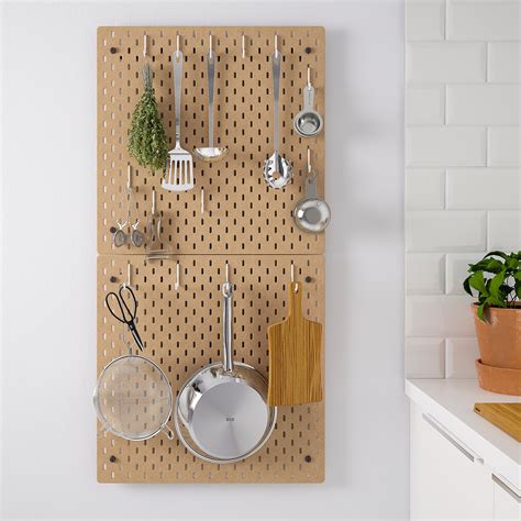 SkÅdis Pegboard Combination Wood 22x44 Ikea