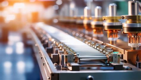 Manufacturing Assembly Line In Operation Representing Industrial Processes Efficiency And Output